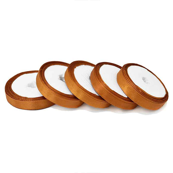 Buy Light Rust color satin ribbon online at wholesale price ...