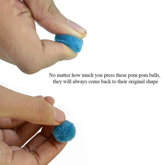 Buy best quality pom pom balls online in Ocean Blue color ...