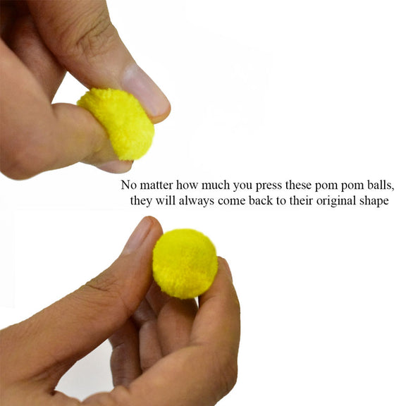 Buy best quality pom pom balls online in Lime Yellow color ...
