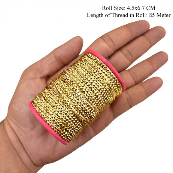 Buy embossed metal thread online at best prices – EmbroideryMaterial.Com