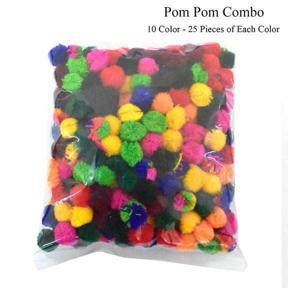 Buy mixed color tiny pom pom balls online at best prices ...