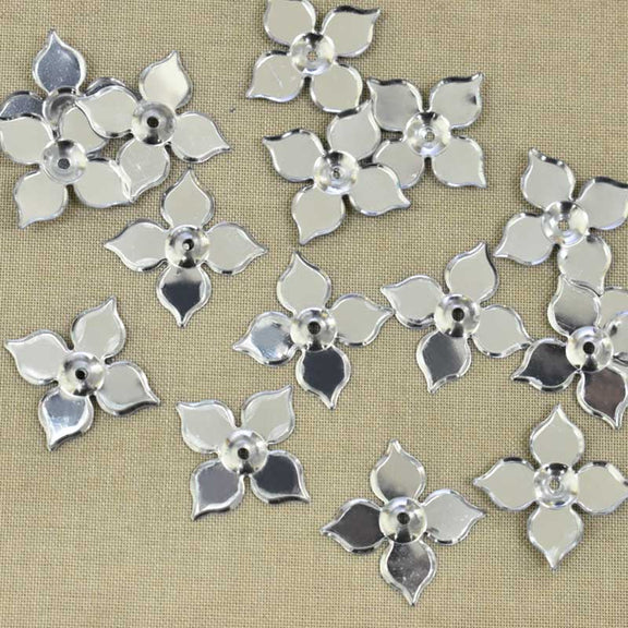 Buy Silver Color flower shape sequins online at wholesale prices ...