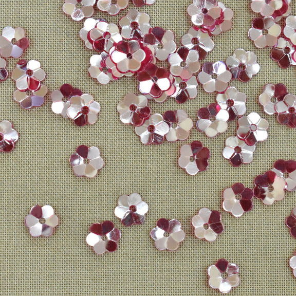 Buy pink color small flower shape sequins online at wholesale prices ...