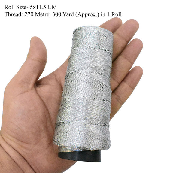 Silver Metallic Embroidery Thread - Worldwide Shipping ...
