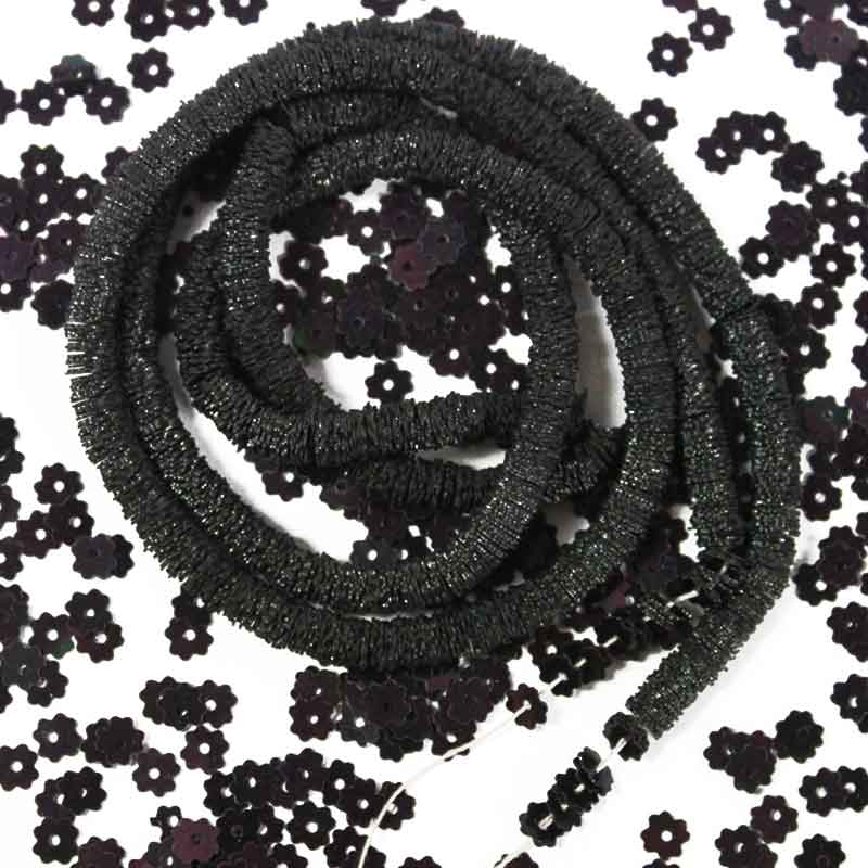 Buy 5mm Italian Plum color flower sequins strings online in bulk ...