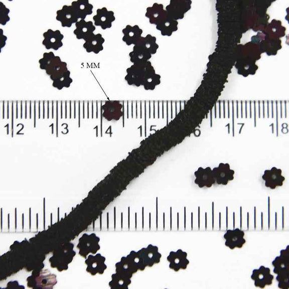 Buy 5mm Italian Plum color flower sequins strings online in bulk ...