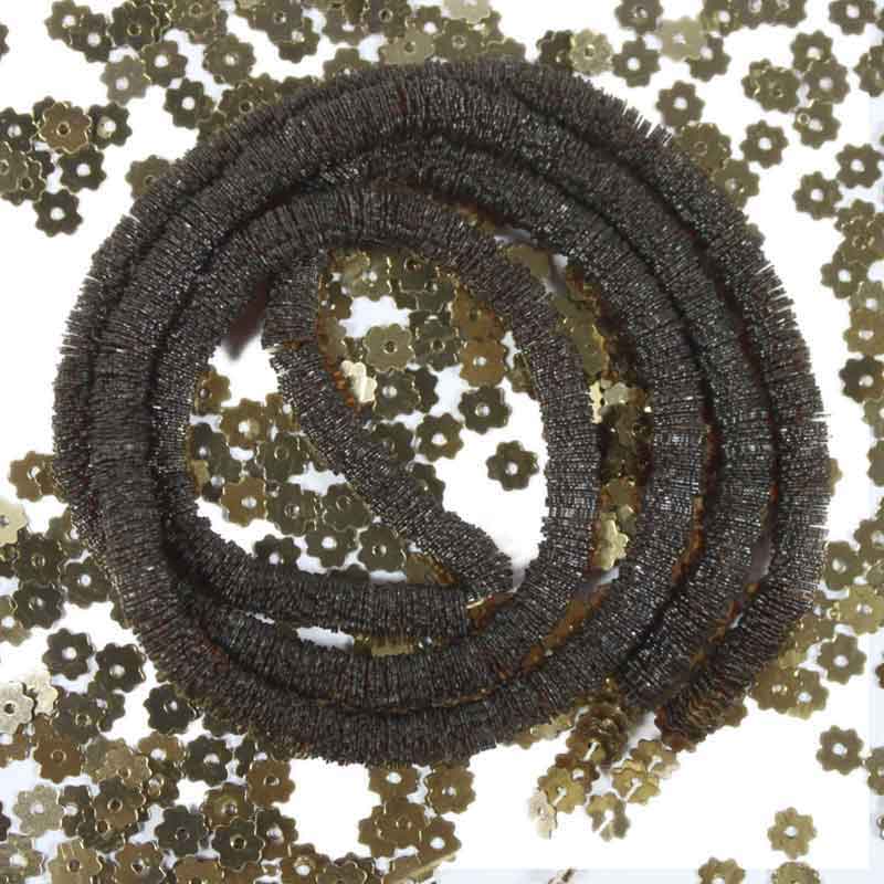 Buy 5mm flower shape gold sequins in bulk at wholesale prices online ...