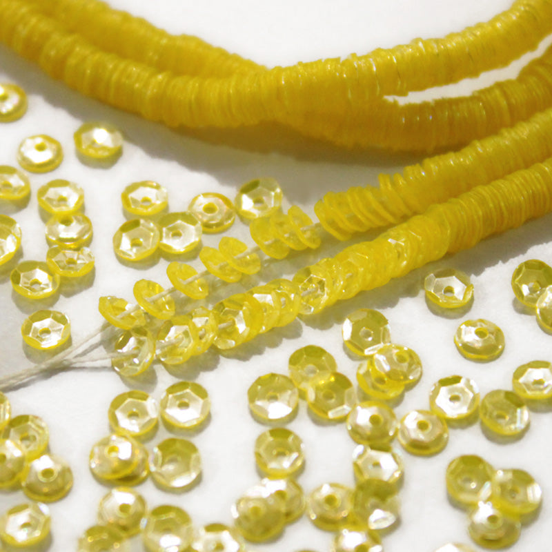 yellow sequins strand – embroiderymaterial.com