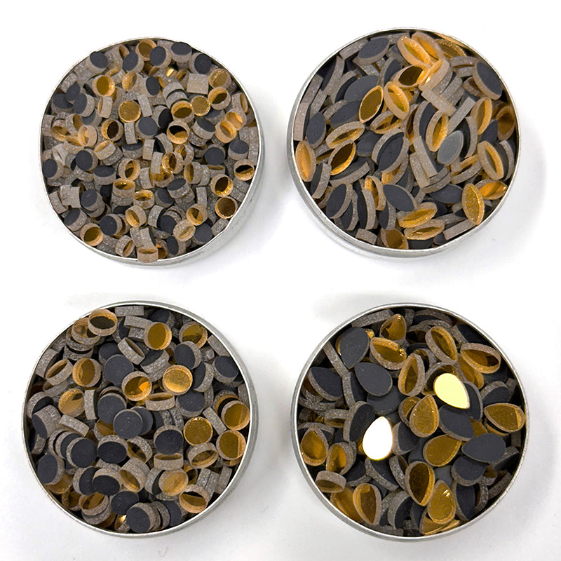 Shop Gold Round Smooth Edge Grinded Shisha Mirrors for DIY ...