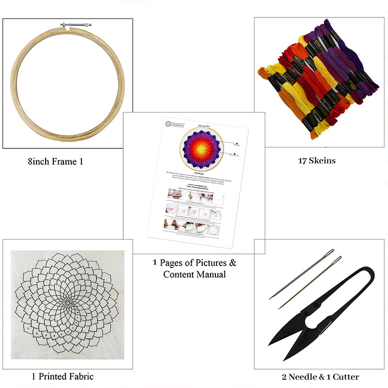 Buy Divine Circle Design Embroidery Kit Online for Practice ...