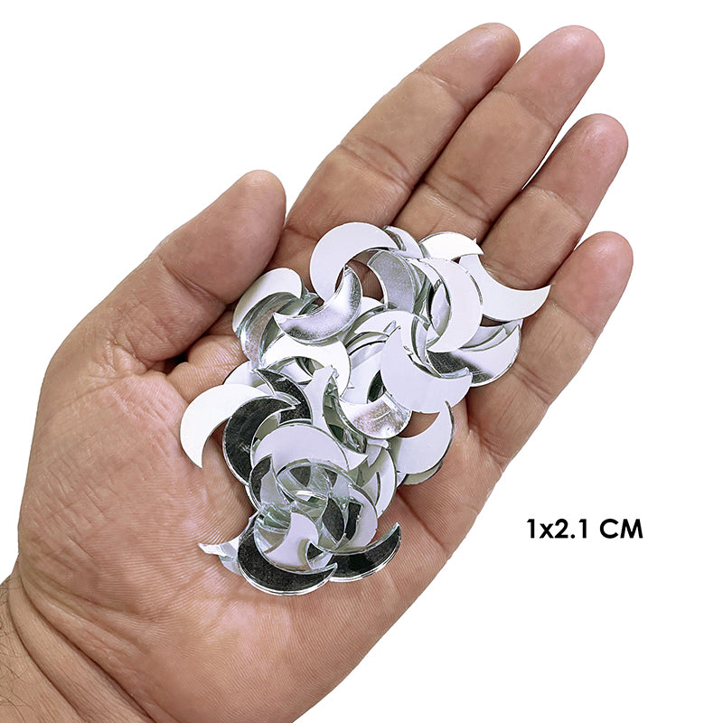 Buy Sew On/glue half moon shape Craft Mirrors for Lippon Art ...