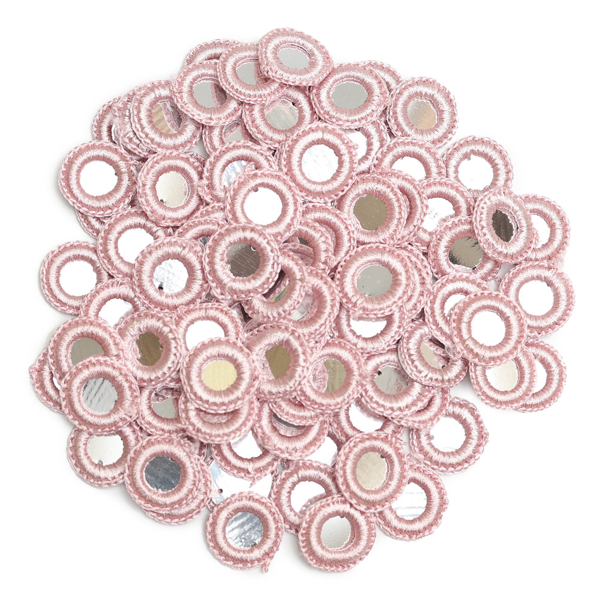 Buy Crochet Thread Rings in Baby Pink color at best prices ...