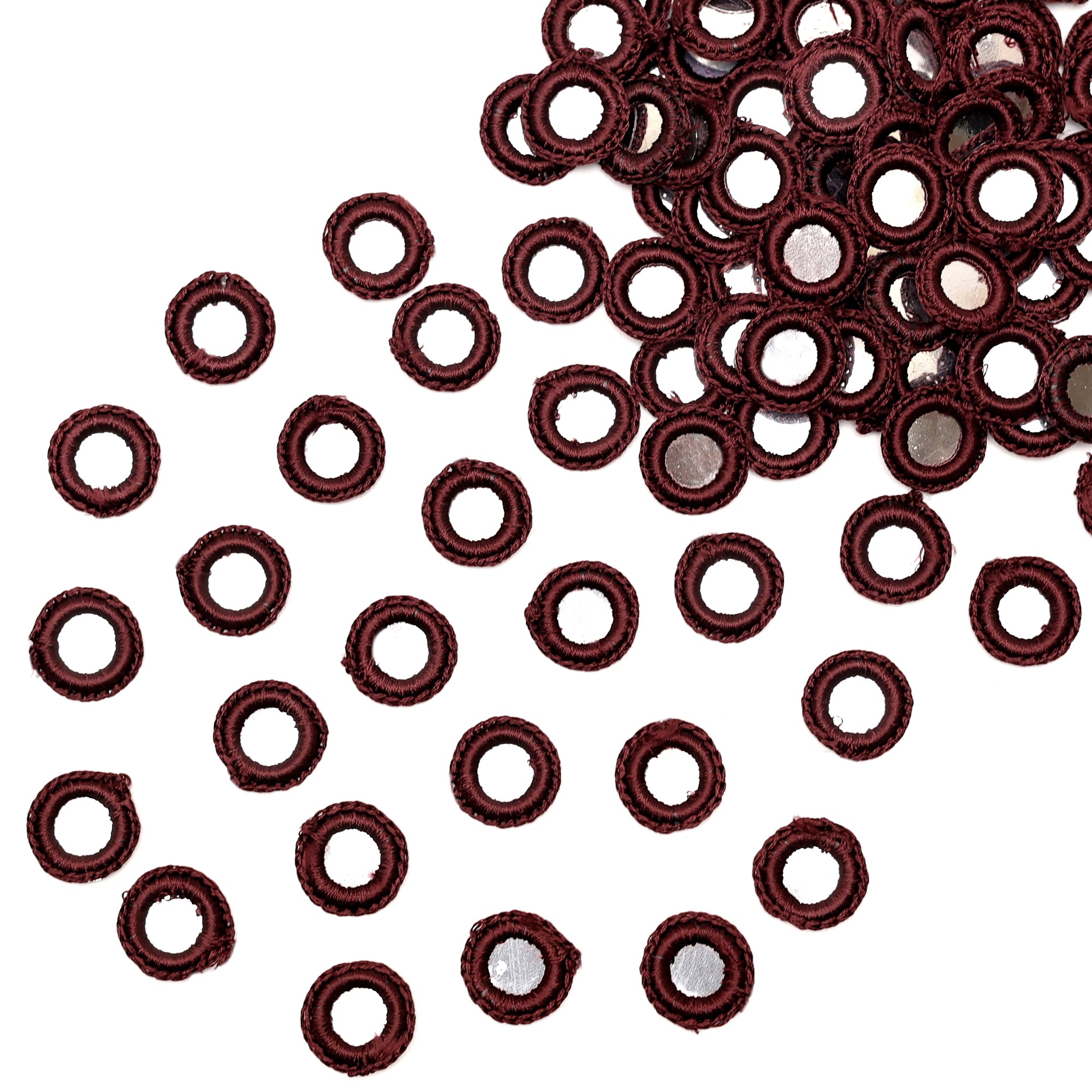 Buy Crochet Thread Rings in Maroon color at best prices ...