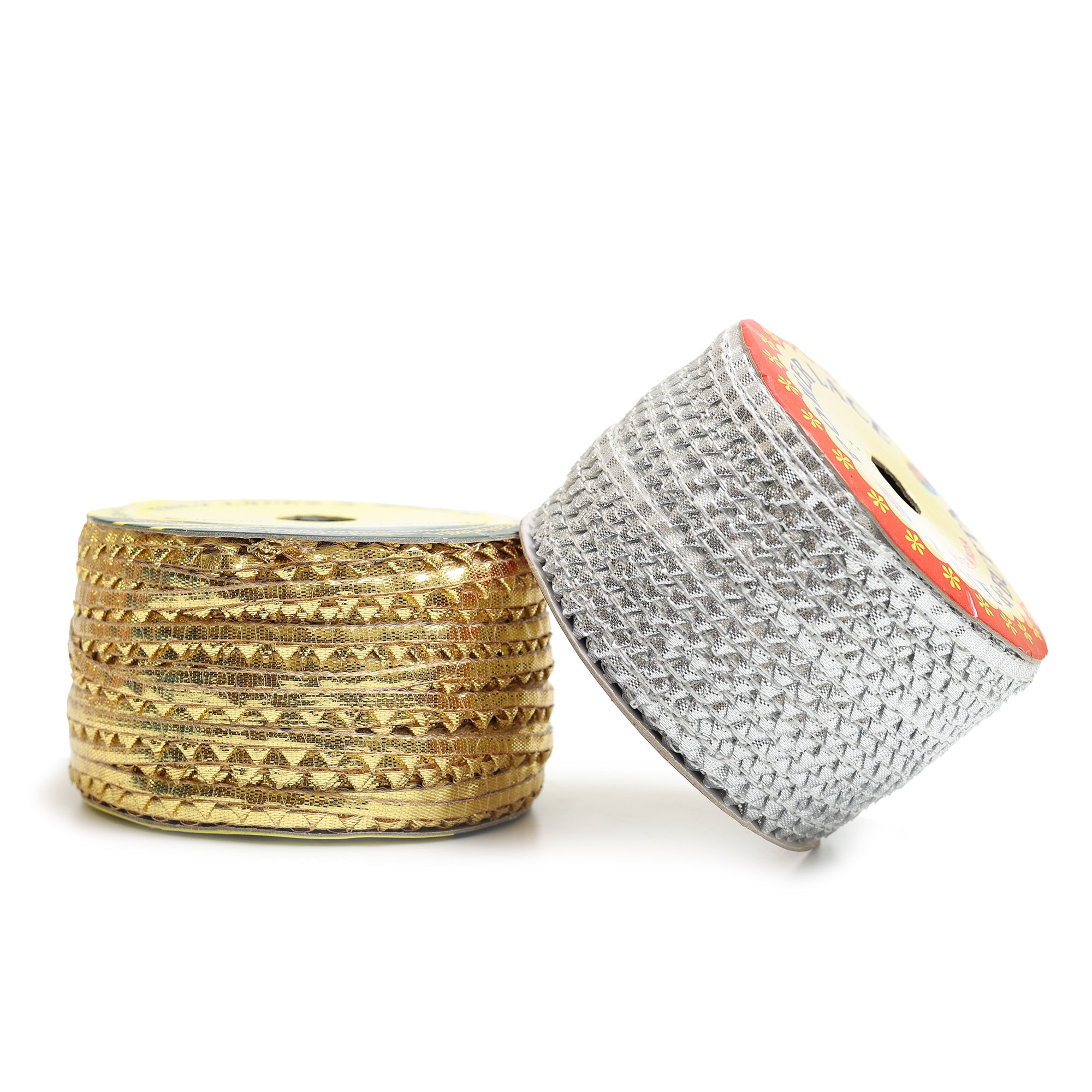 Samosa Lace Design | Silver & Gold Gota Trims Combo | Best Price ...