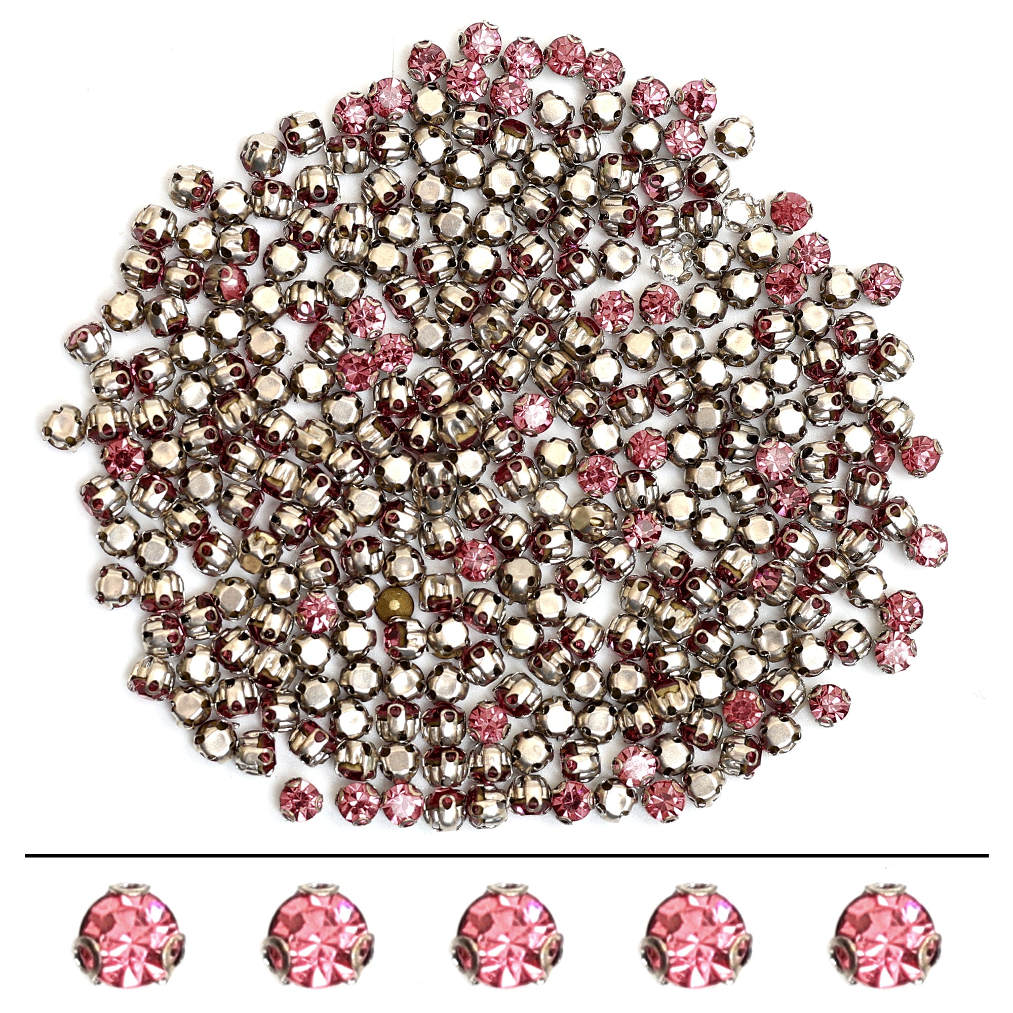Buy Round Sew On Crystal Rhinestones Online - Worldwide Shipping ...