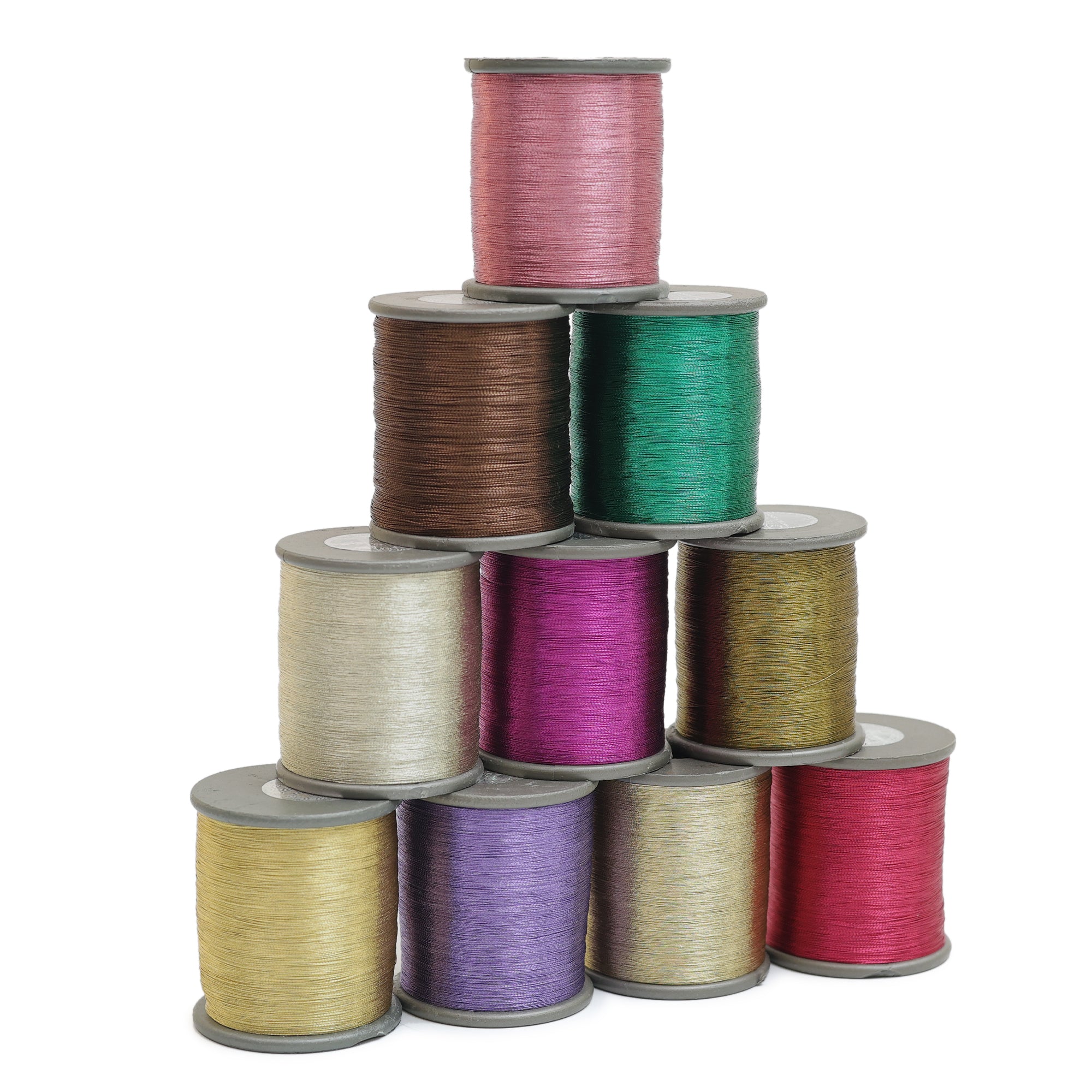 Buy Indian Metallic Zari Threads Combo Online – embroiderymaterial.com