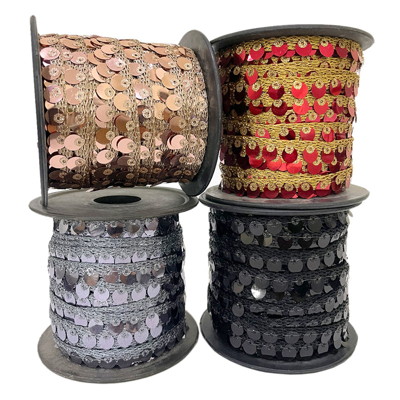 Buy Sequins Trim Rolls Online embroiderymaterial.com