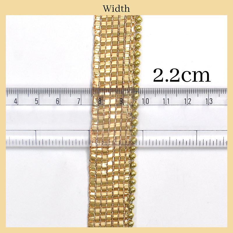 Shop Online For Golden Embroidery Trim Laces & Borders Material with ...