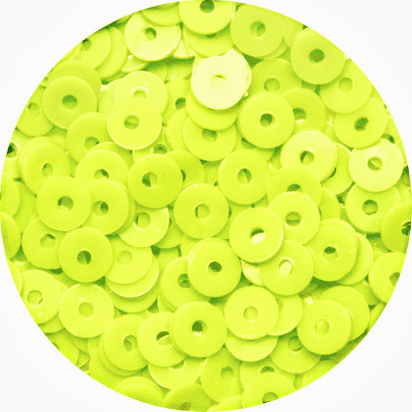 Neon Finish Sequins/ Neon FInish Sunny Lime Color Sequins/ Buy Online ...