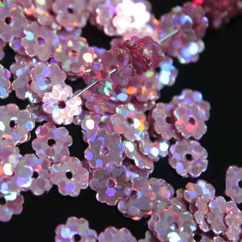 Buy Pink Color flower shape sequins online at wholesale prices ...