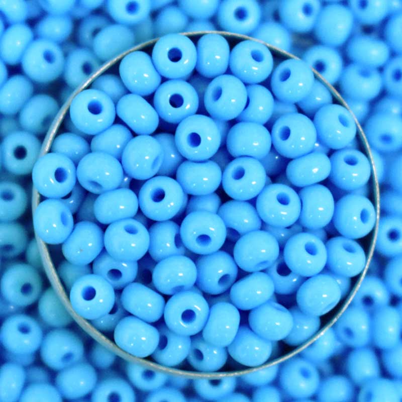 Buy 6/0 Preciosa seed beads in Sky Blue color beads online at wholesale ...