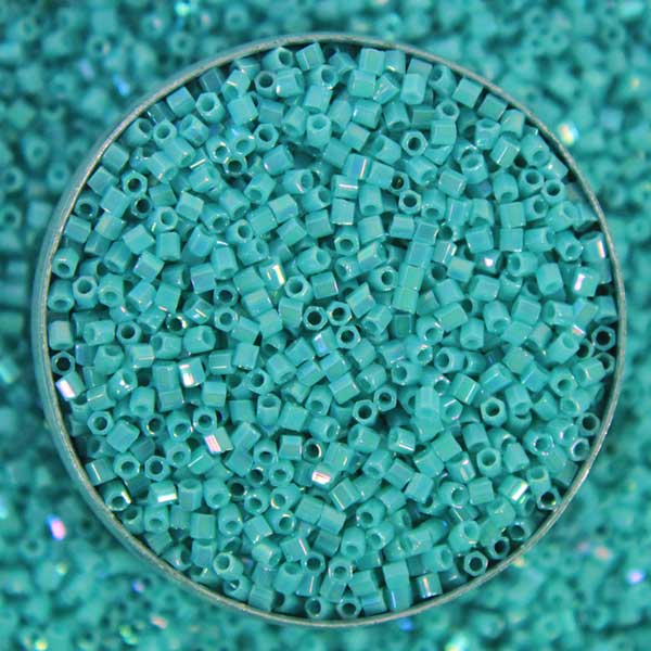 Buy aqua sea blue color 2Cut beads online at wholesale prices ...