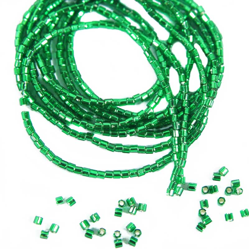 Buy now Green Color Miyuki 2Cut Beads Strings online at wholesale ...