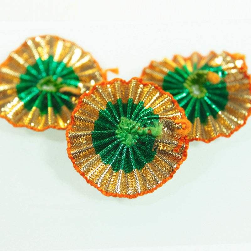Green color gota flower – embroiderymaterial.com
