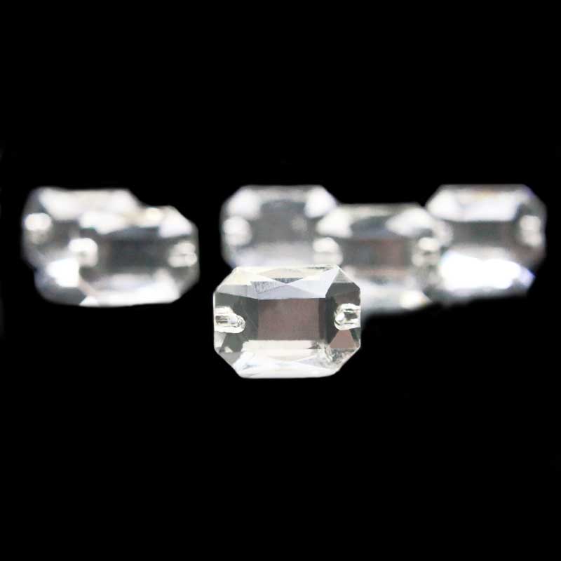 Buy big silver flat back Octagon glass crystal at wholesale and cheap ...