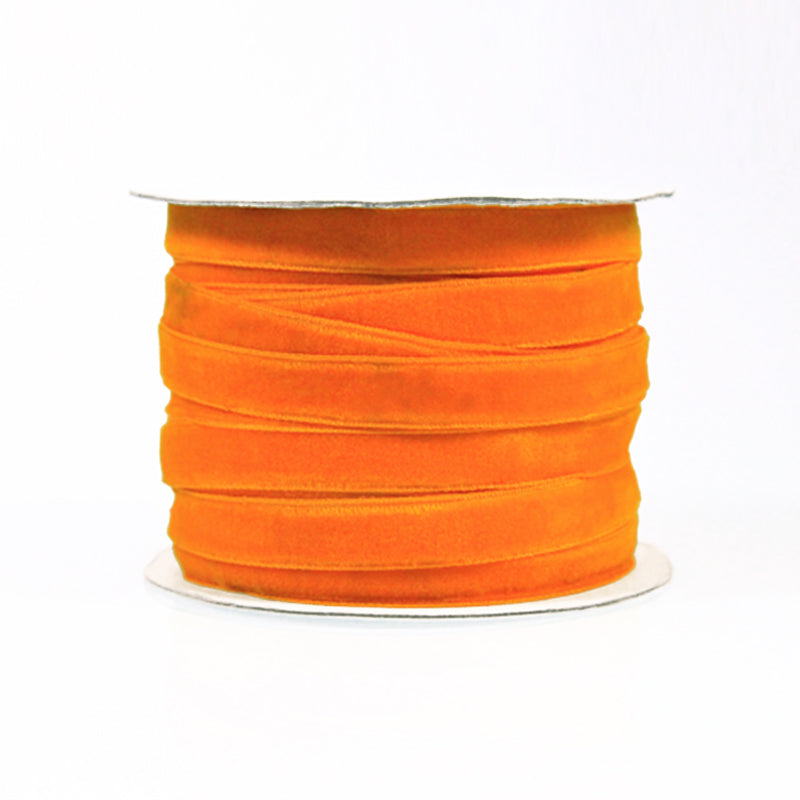 Buy Orange color velvet ribbon online at wholesale price ...