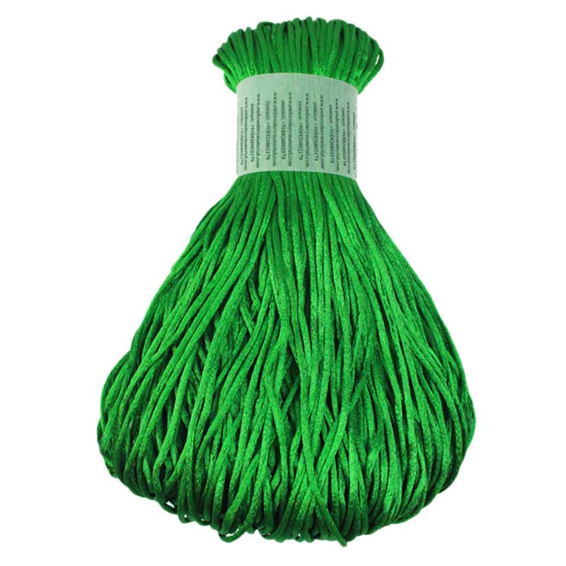 Buy 3mm Green satin cord and Green malai dori online at wholesale ...