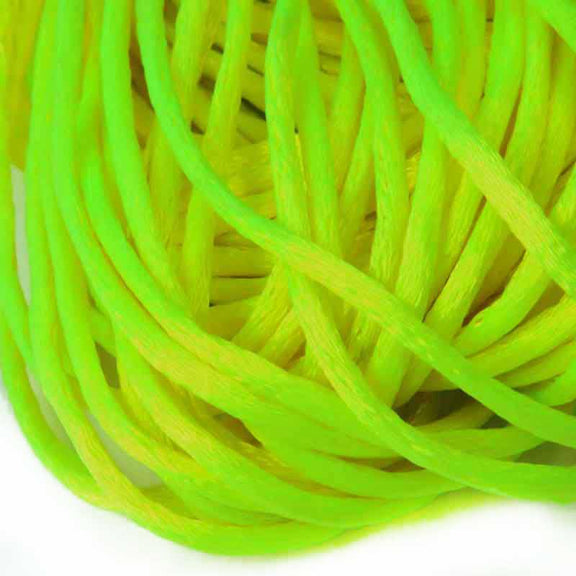Buy 3mm Sunny Lime satin cord and Sunny Lime malai dori online at ...
