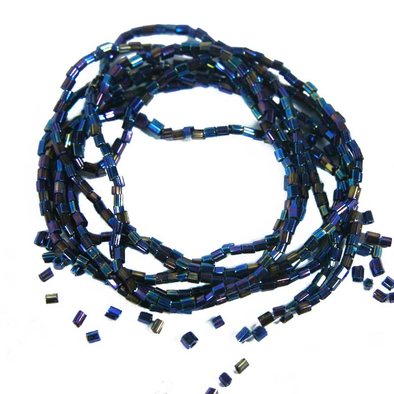 Buy now Peacock Blue Color MGB 2Cut Beads Strings online at wholesale ...