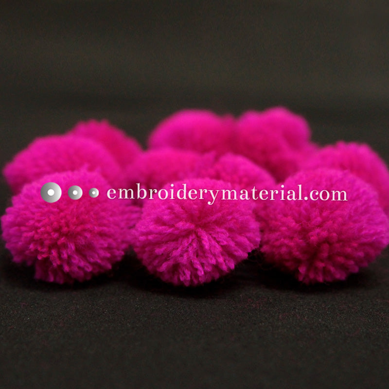 Online shopping for magenta color pom pom – embroiderymaterial.com