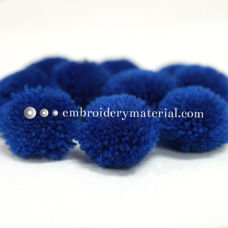 Buy Blue color Pom Poms online at wholesale prices – EmbroideryMaterial.Com