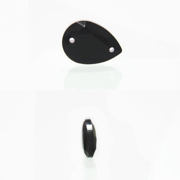 black color tear drop shape crystals at wholesale prices ...