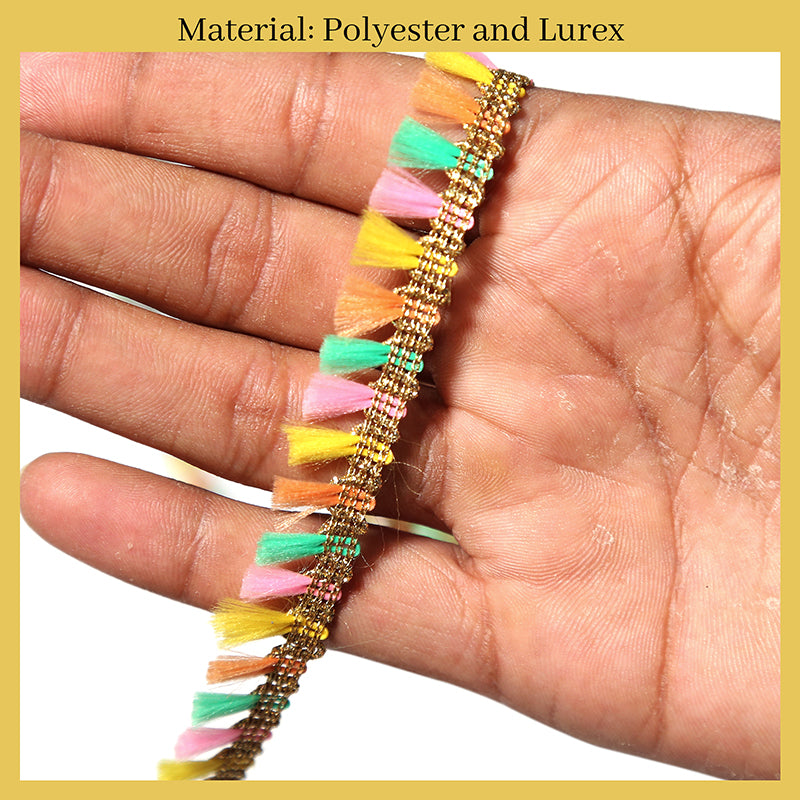Buy Multicolor Gota Border & Laces Online – embroiderymaterial.com